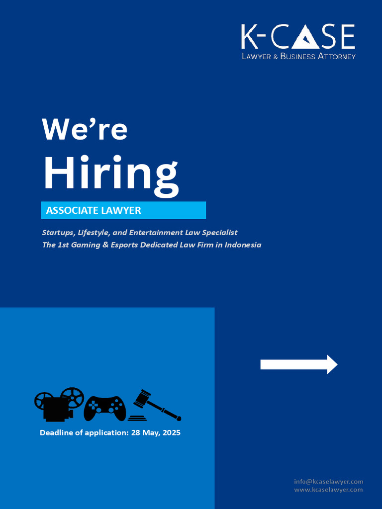 Hiring Associate Lawyer K-CASE Lawyer 2025 | PDF