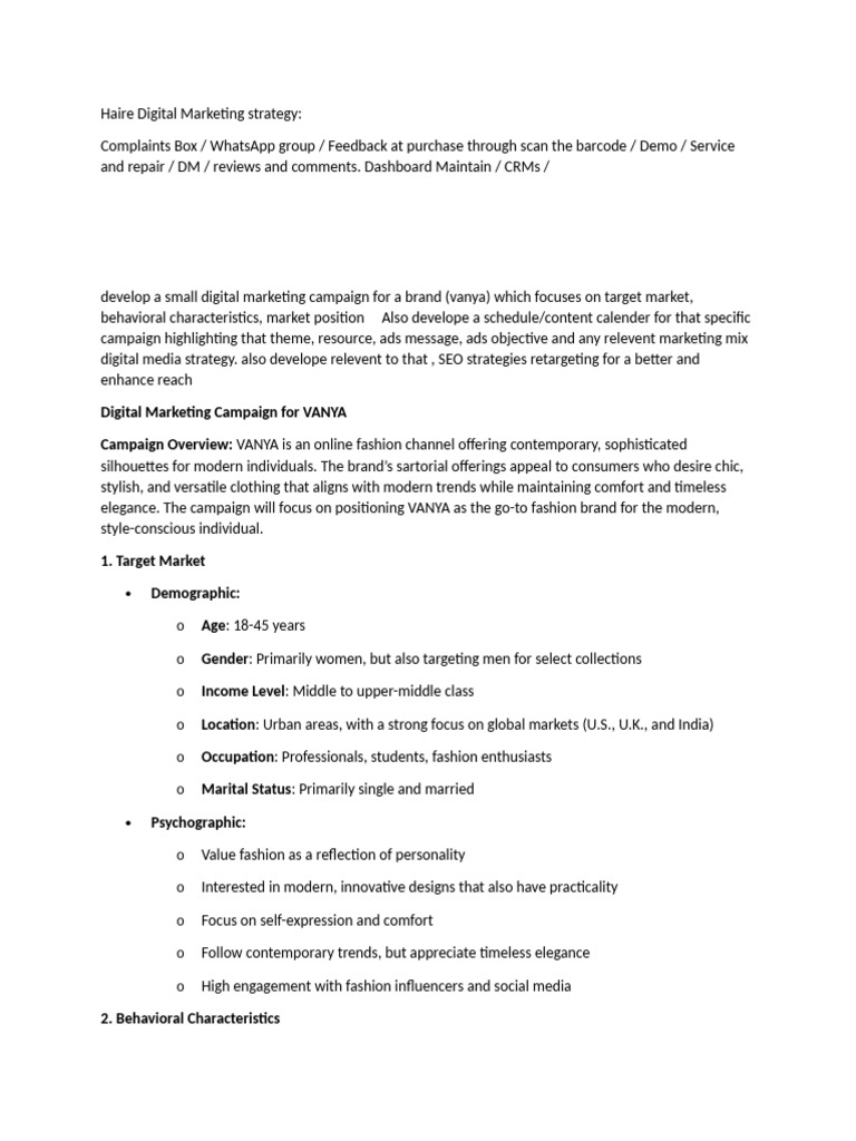 Digital Marketing - Project Rough Work | PDF | Search Engine ...