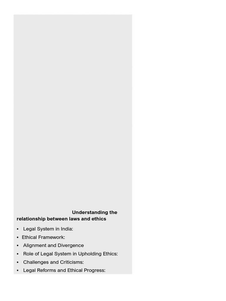 Laws and Ethics in India's Legal System | PDF | Law Of The United ...