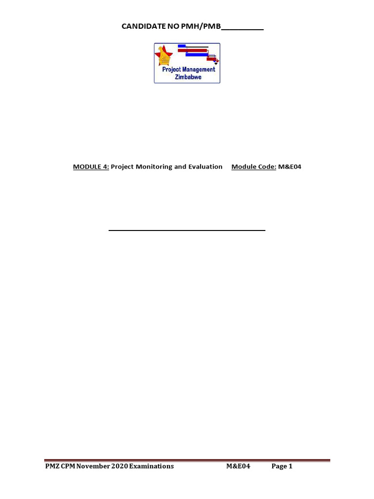 M&E04.docx CPM | PDF | Audit | Validity (Statistics)