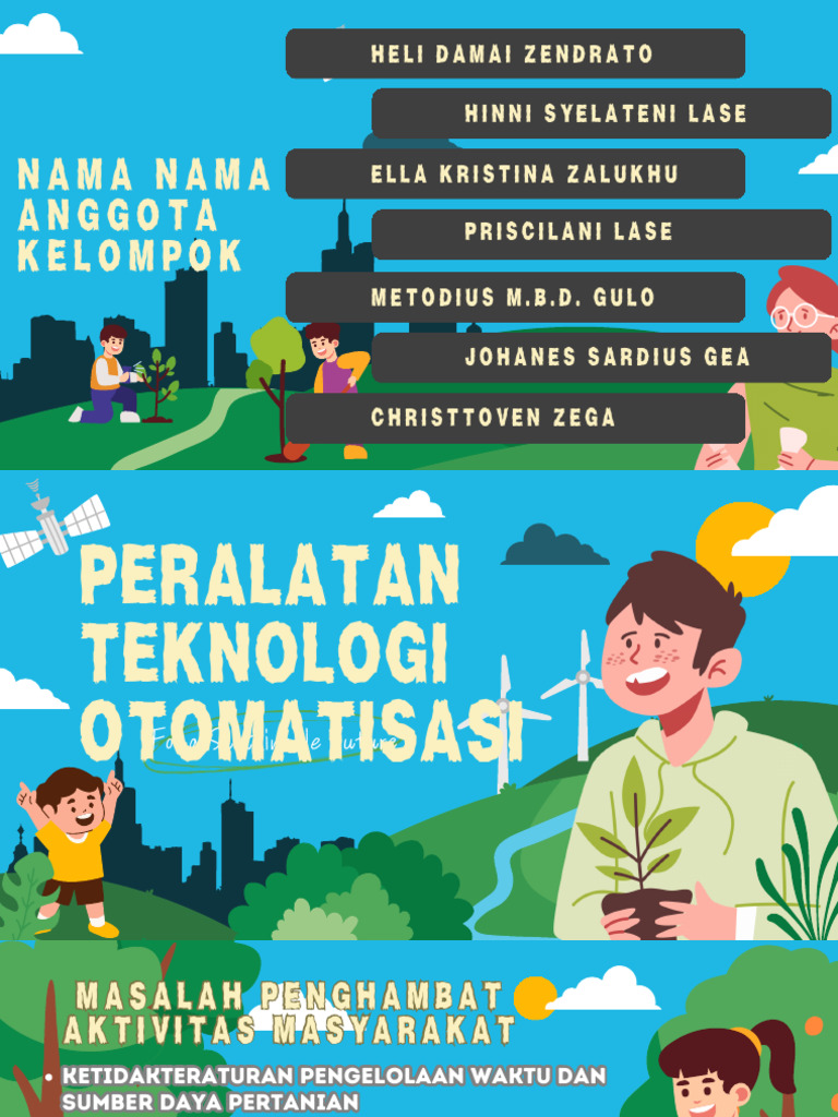 Blue and Green Illustrative Renewable Energy Presentation | PDF