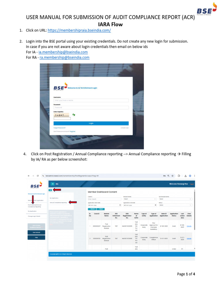 ACR User Manual IARA Flow | PDF | Audit | World Wide Web