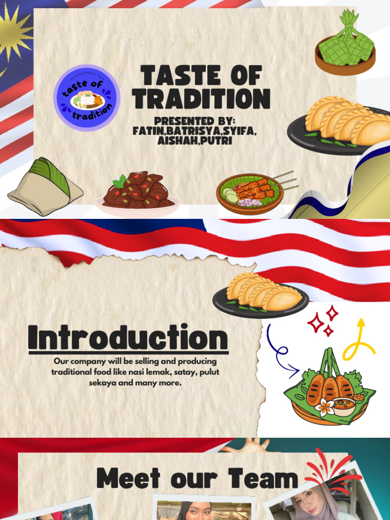 Red White and Beige Traditional Food Group Project Presentation | PDF ...