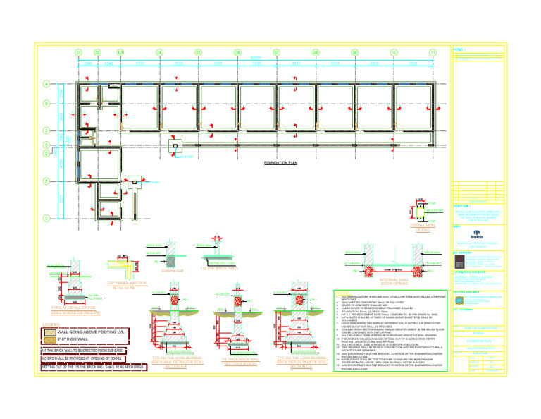 500 Foundation Plan School (1) - Model | PDF | Structural Engineering ...