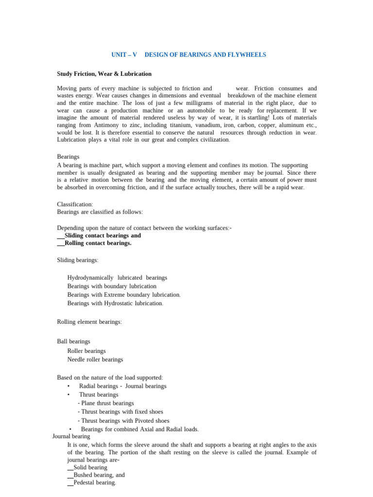 UNIT5 | PDF | Viscosity | Bearing (Mechanical)