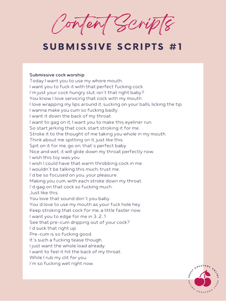 Submissive Scripts | PDF