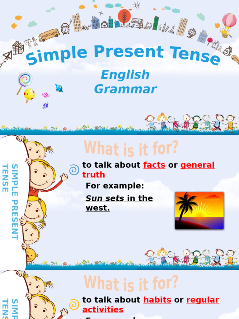Simple Present Tense Explained | PDF | Subject (Grammar) | Grammatical ...