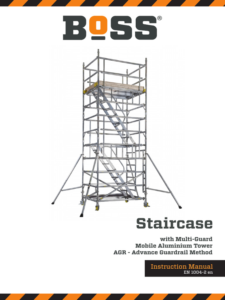 BoSS Instruction Manual Staircase With Multi Guard Access Tower | PDF ...