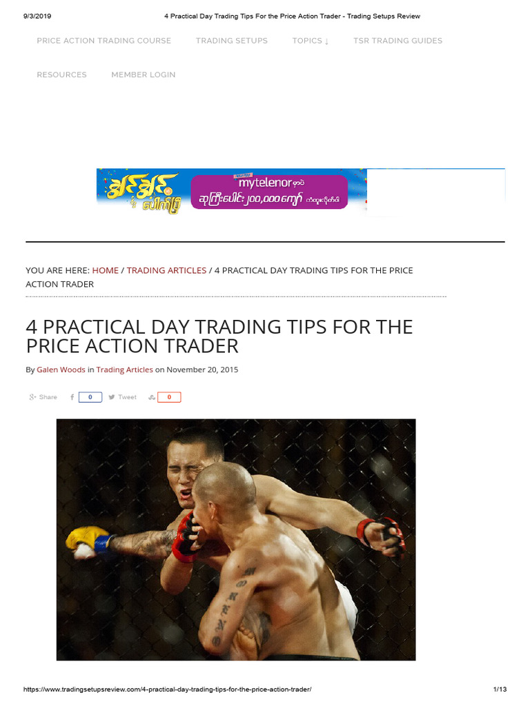 4 Practical Day Trading Tips For The Price Action Trader - Trading ...