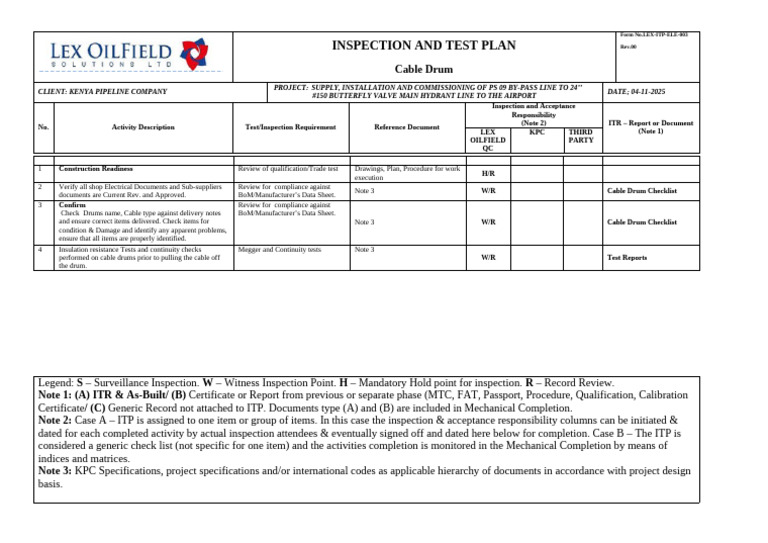 Itp - Cable Drum | PDF