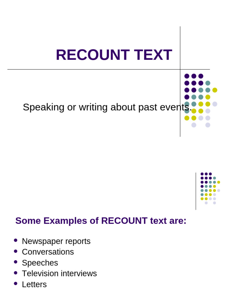 Recount Text My Unforgetable Experience | PDF