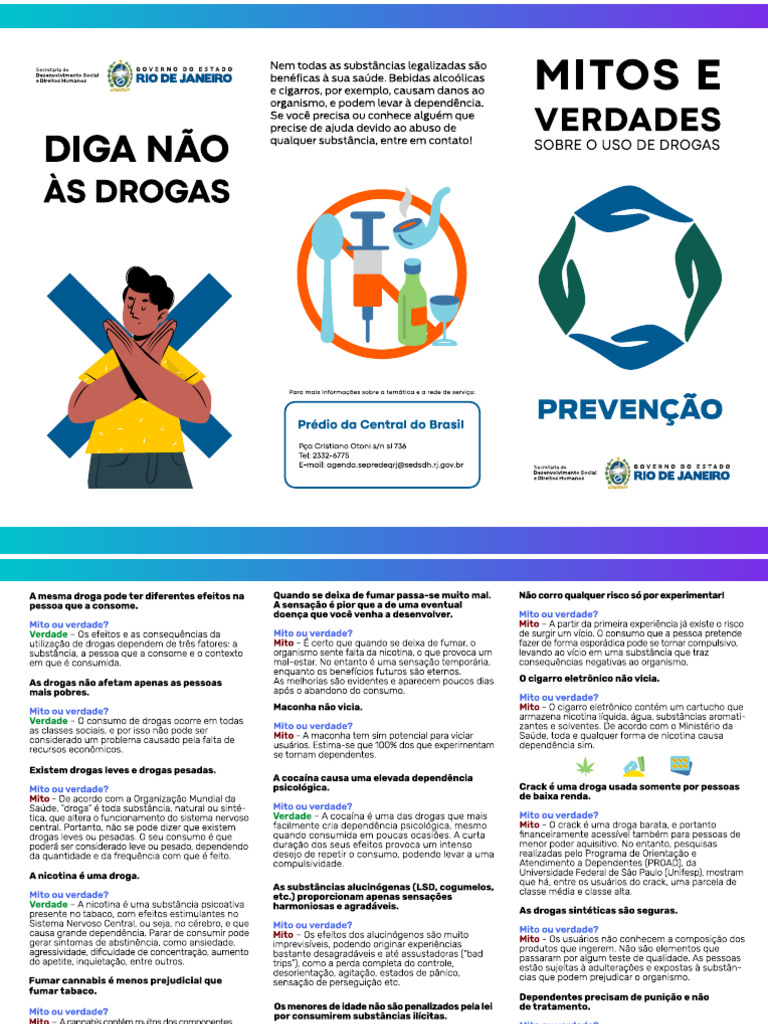 Folder Contra o Uso de Drogas - FINAL Curvas 23.08 | PDF