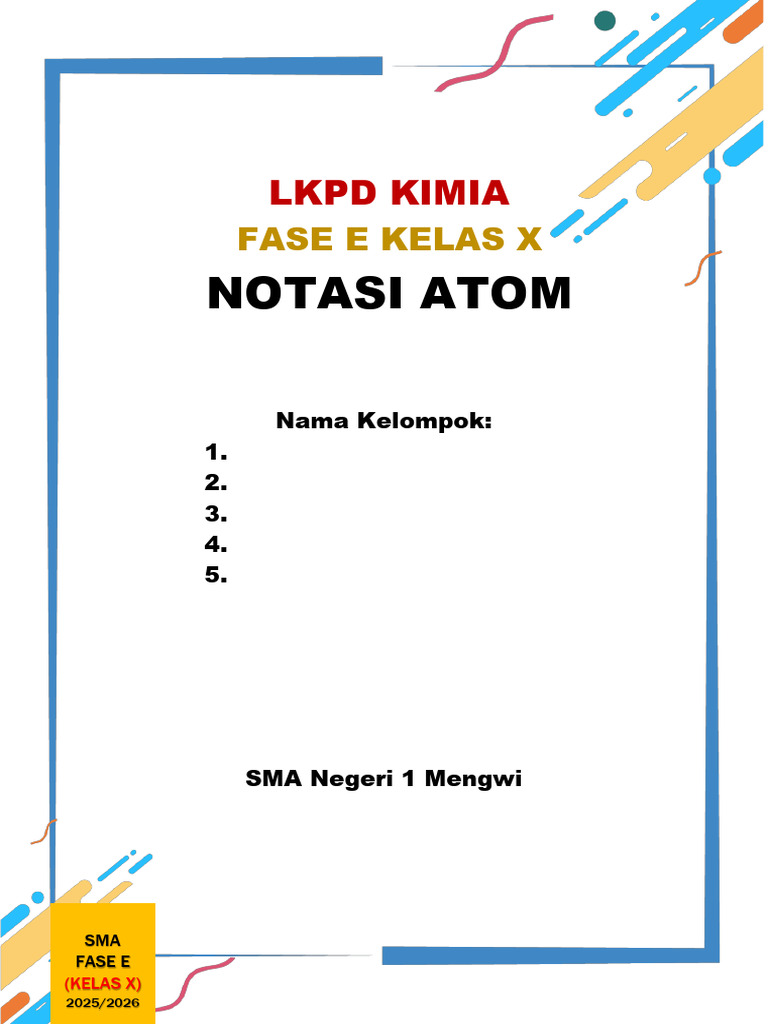 LKPD Notasi Atom | PDF