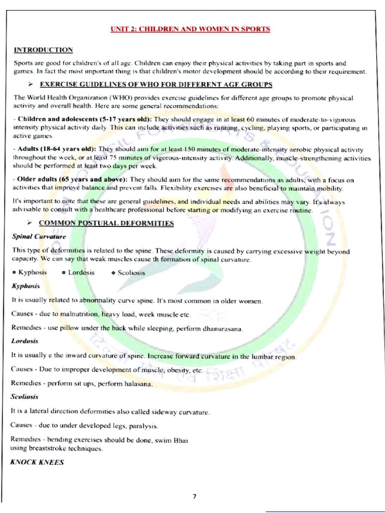 Unit 2 Physical Education | PDF