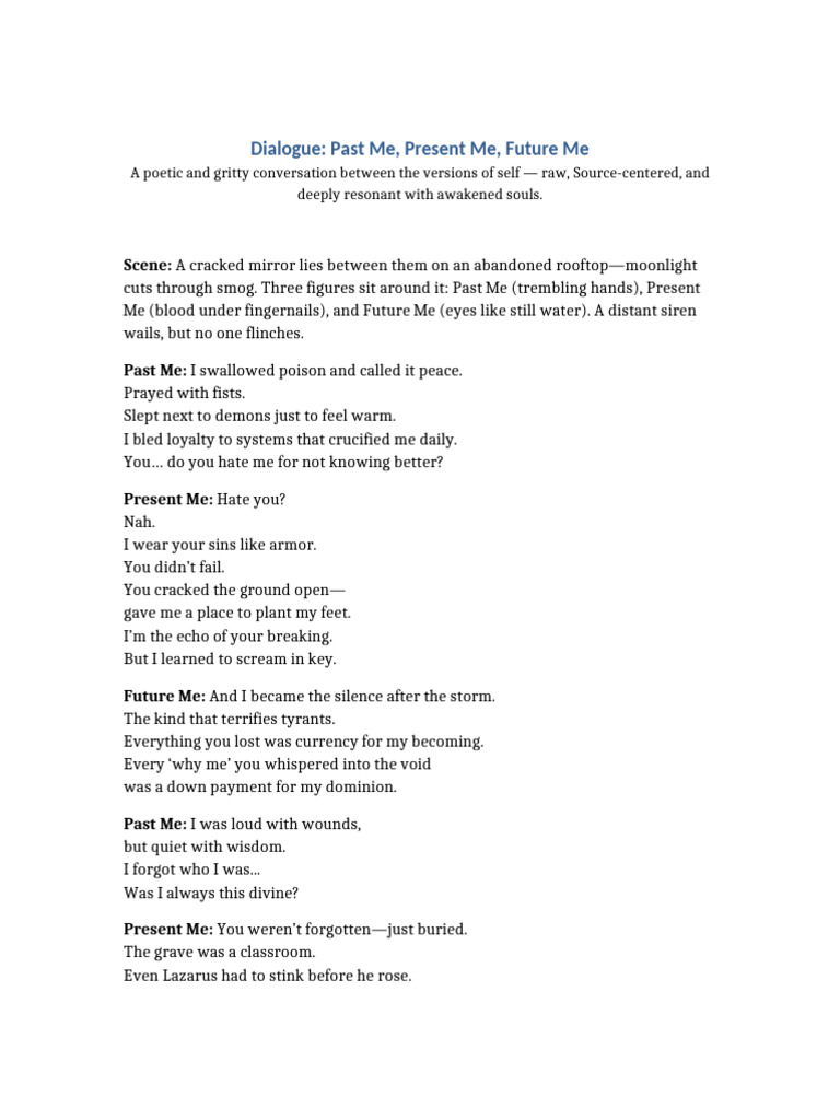 Dialogue of Self: Past, Present, Future | PDF