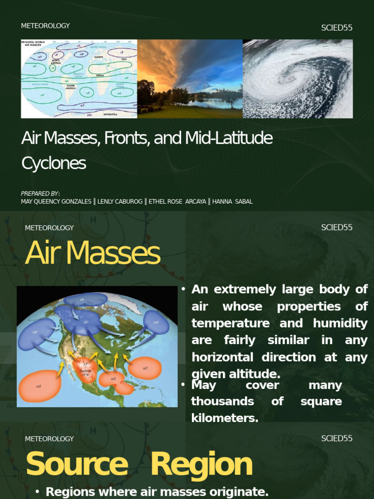 Air Masses and Mid-Latitude Cyclones | PDF | Cyclone | Natural Hazards
