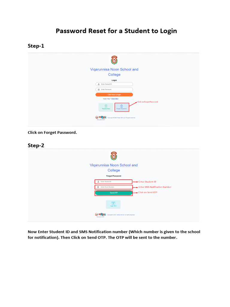 Forget Password Manual | PDF