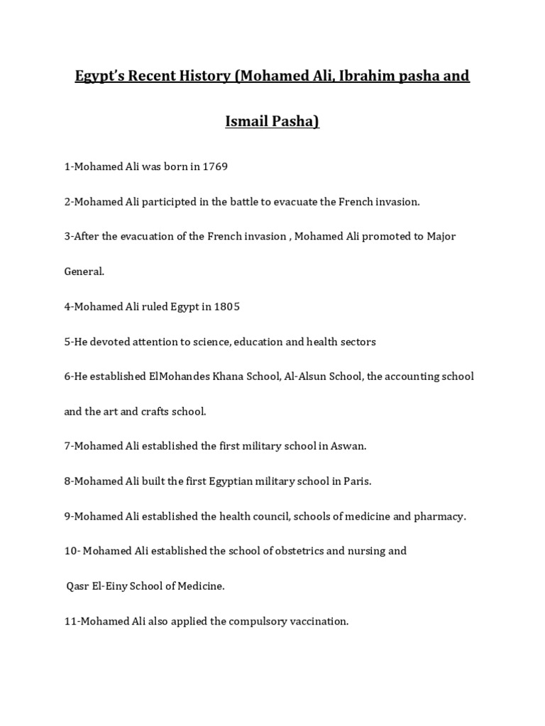 Egypt’s Recent History | PDF | Egypt