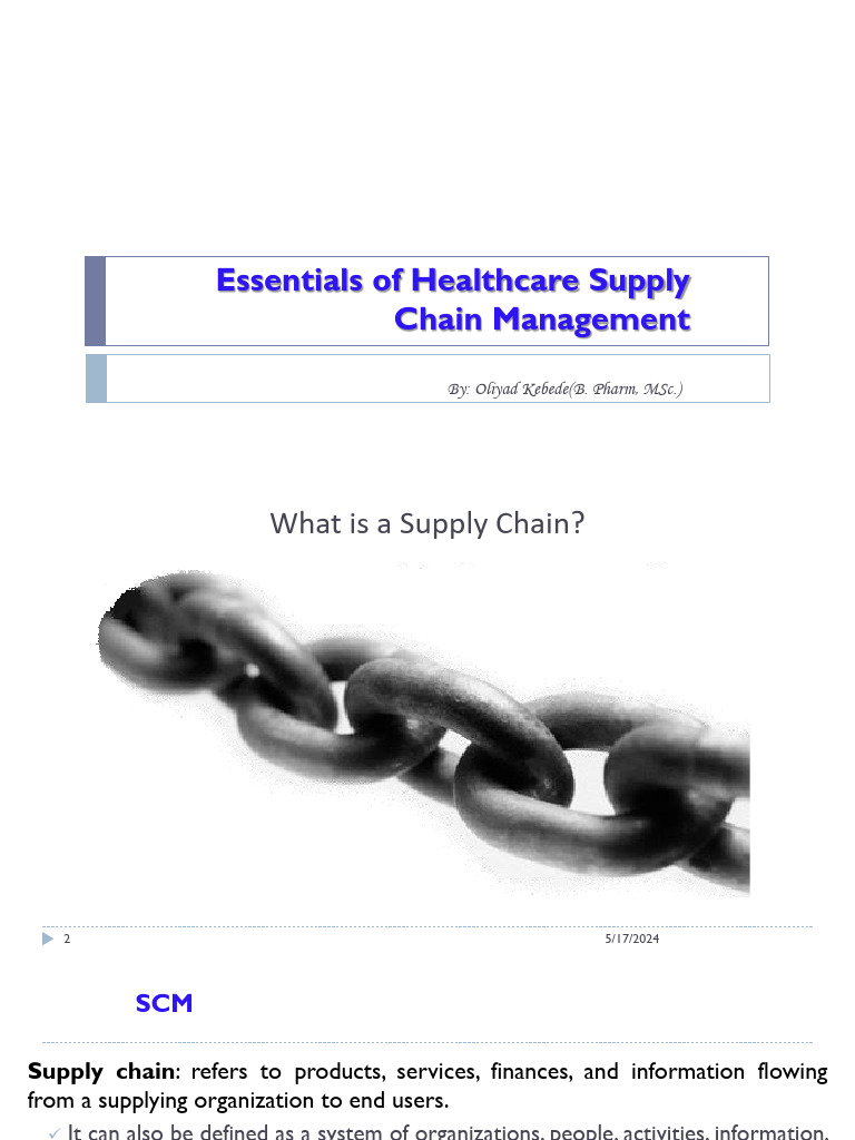 Healthcare Supply Chain Management Essentials | PDF | Supply Chain ...