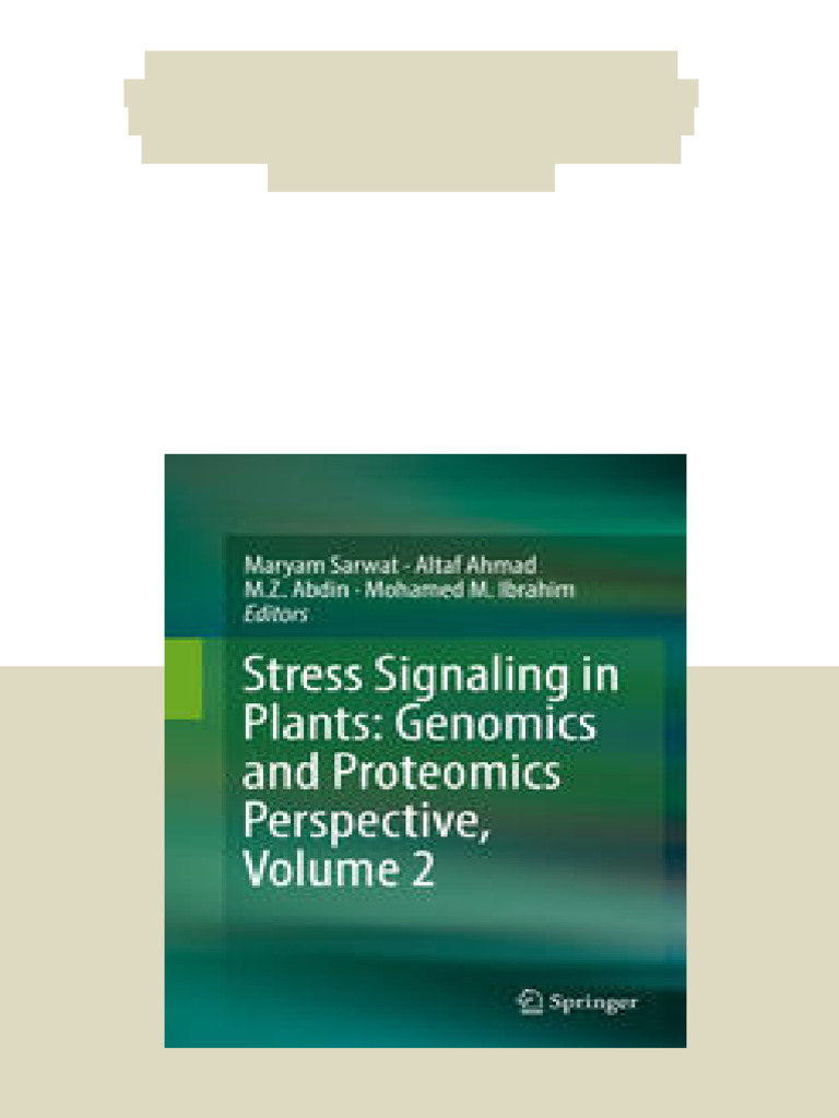 (Ebook) Stress Signaling in Plants: Genomics and Proteomics Perspective, Volume 2 by Maryam ...