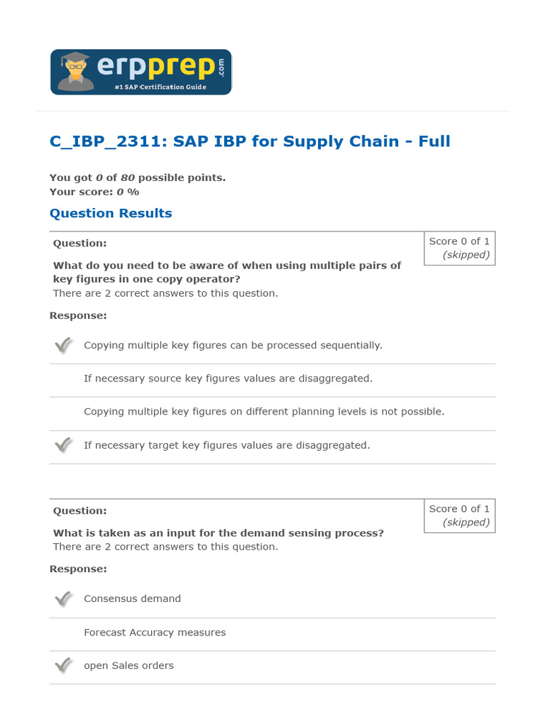 SAP IBP Supply Chain Planning Guide | PDF | Forecasting | Microsoft Excel