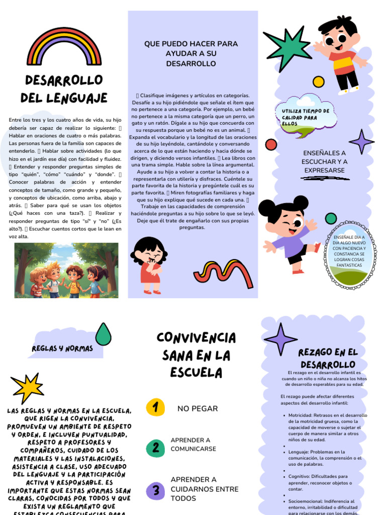 Folleto Infantil para Actividades CON PADRES | PDF | Cognición ...