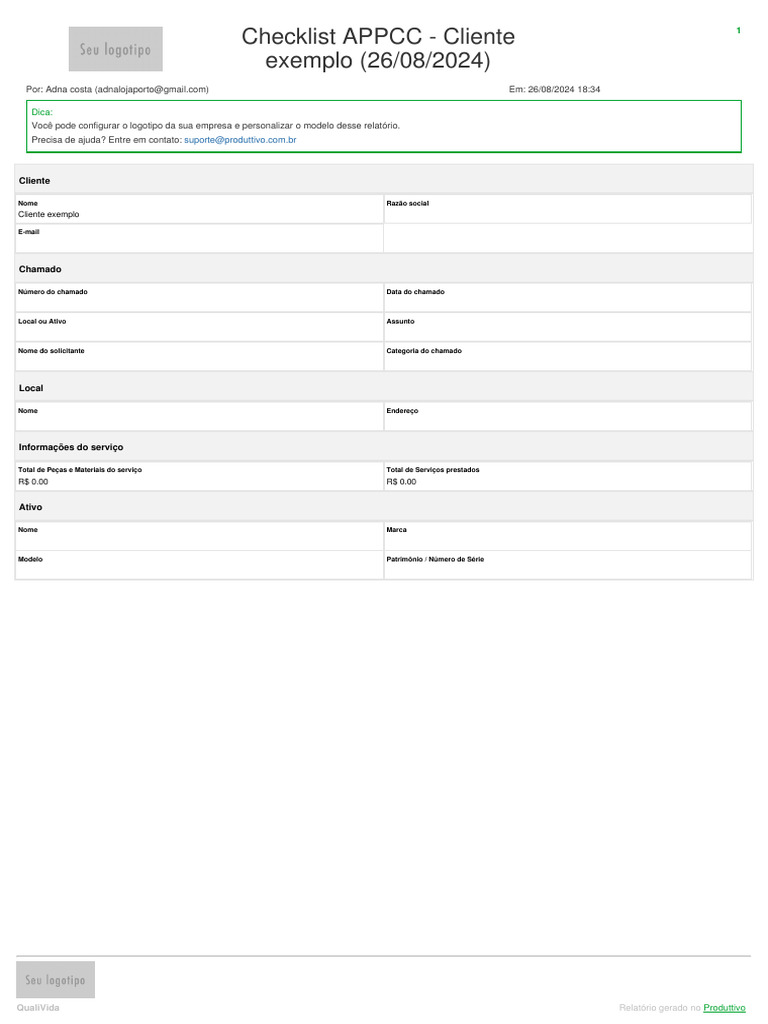 Checklist APPCC para Clientes | PDF