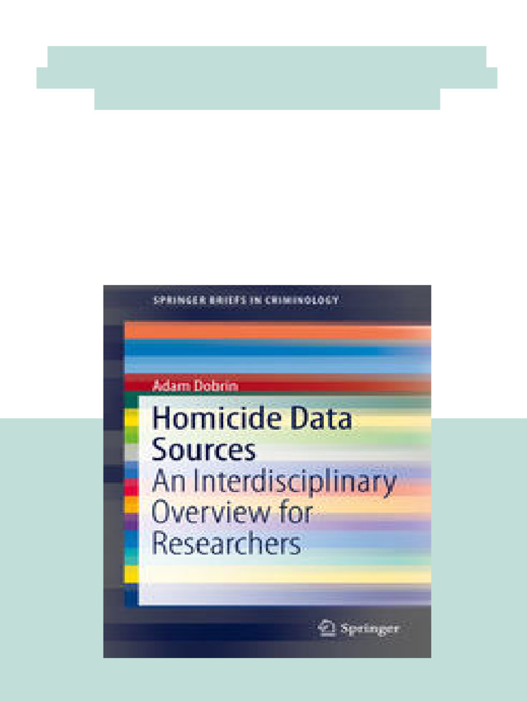 (Ebook) Homicide Data Sources: An Interdisciplinary Overview For ...