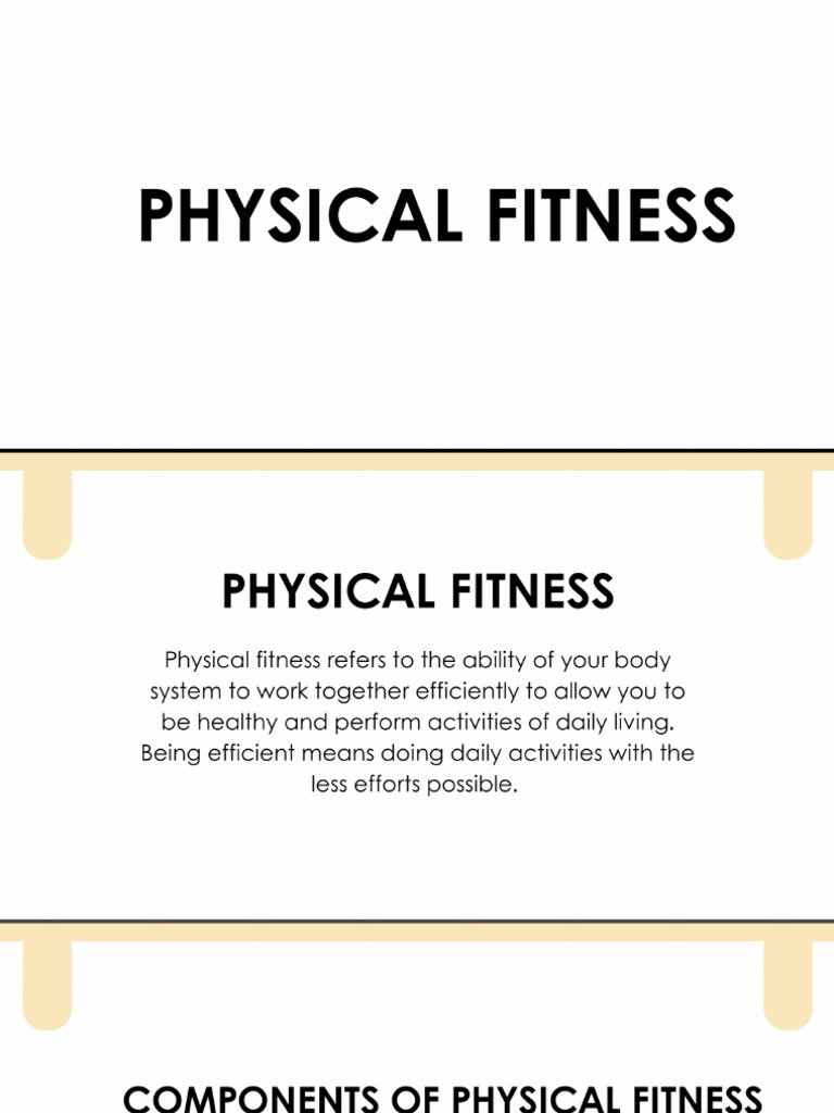 Physical Fitness PDF | PDF