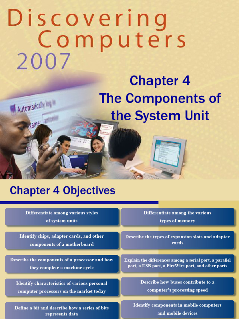 Chapter04 (Components of System Unit) | PDF | Usb | Random Access Memory