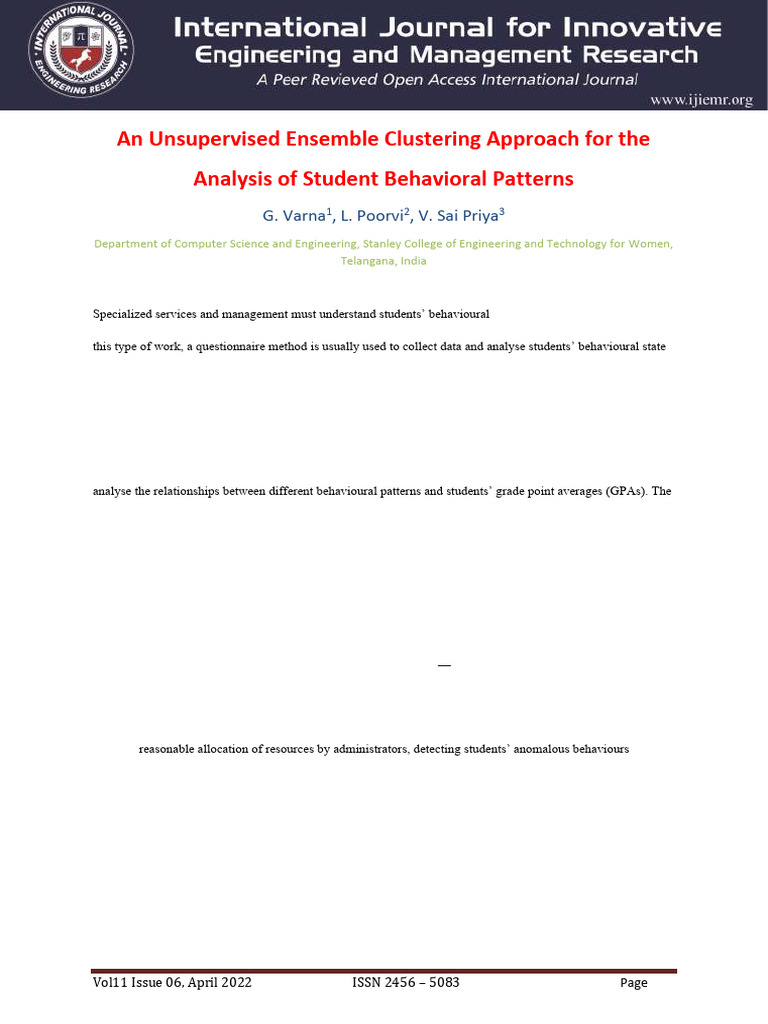 77 An Unsupervised Ensemble Clustering Approach For The 2xs0r3it | PDF | Cluster Analysis ...