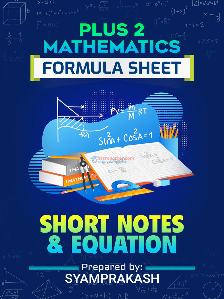 Reporter - Maths Formula Sheet 250817 004811 | PDF | Trigonometric ...