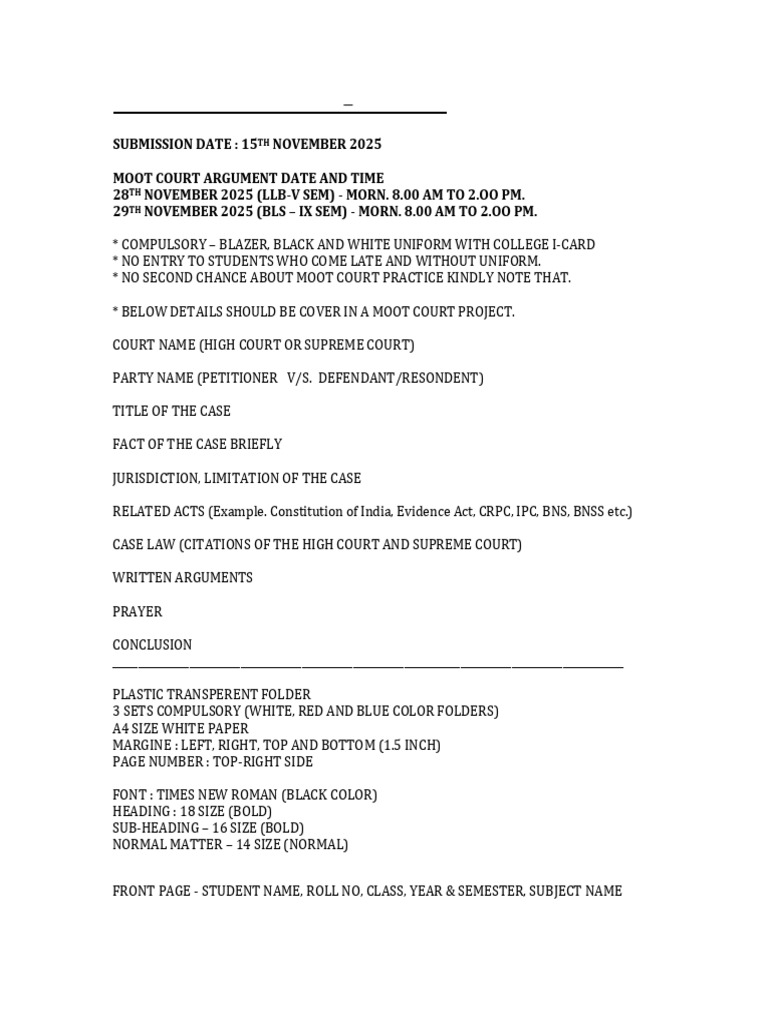 Moot Court Problems Criminal and Civil | PDF | Privacy | Right To Privacy