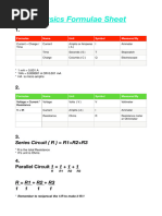 Physics Formula Triangles Overview | PDF | Momentum | Mass