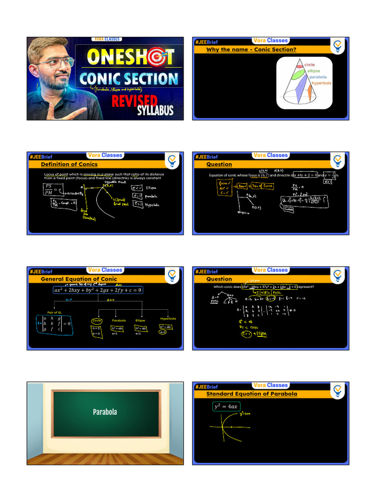 Understanding Conic Sections and Their Properties | PDF | Euclid ...