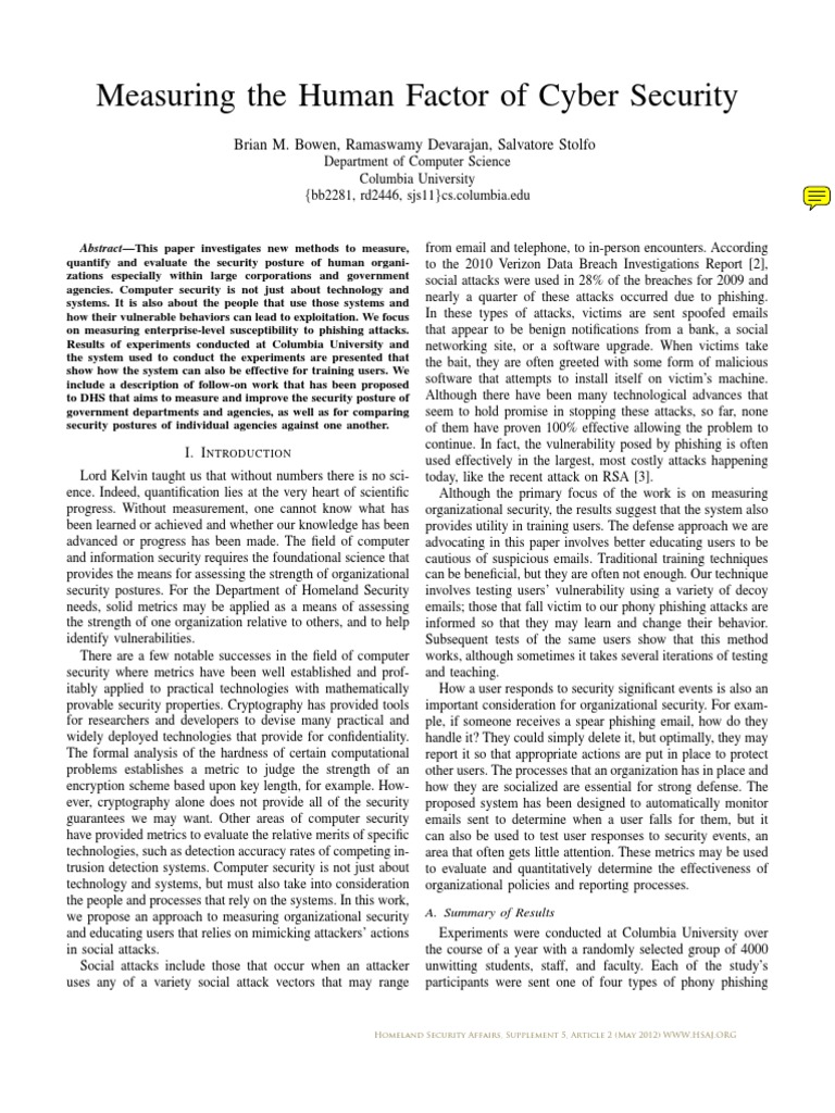 Human Factor Cybersec | PDF | Phishing | Computer Security