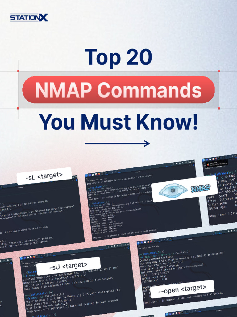 Essential Nmap Commands Guide | PDF