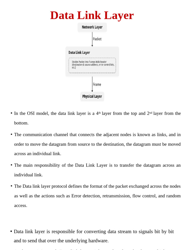 Understanding the Data Link Layer | PDF | Transmission Control Protocol ...