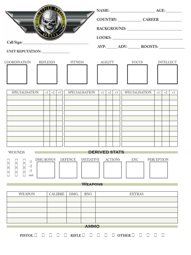 Character Sheet | PDF