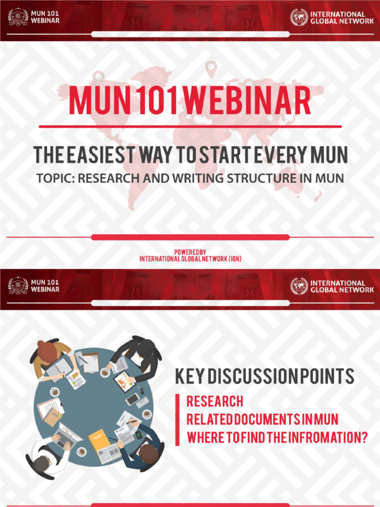 MUN 101 WEBINAR - Research and Writing | PDF