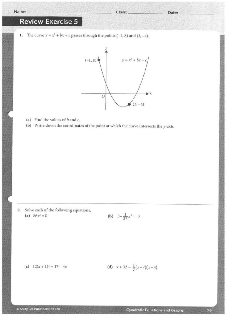 Review Excercise 5 | PDF