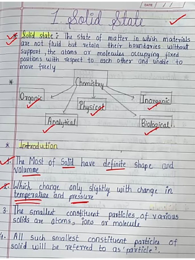 Solid State 12th Chemistry | PDF