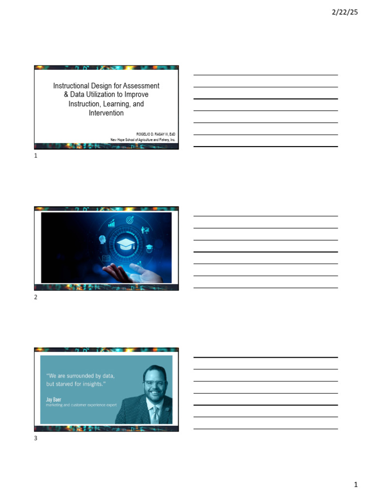 Instructional Design For Assessment Data Utilization To Improve ...