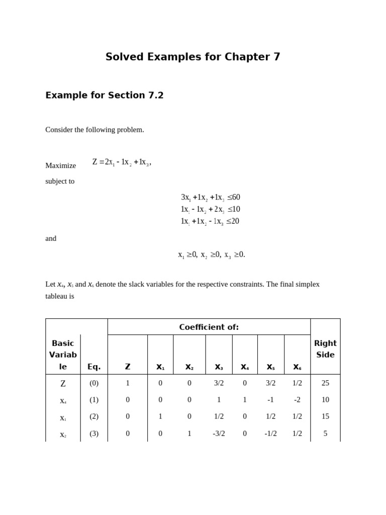 Solved Examples For Chapter 7 - 7.1 | PDF | Analysis | Mathematical ...