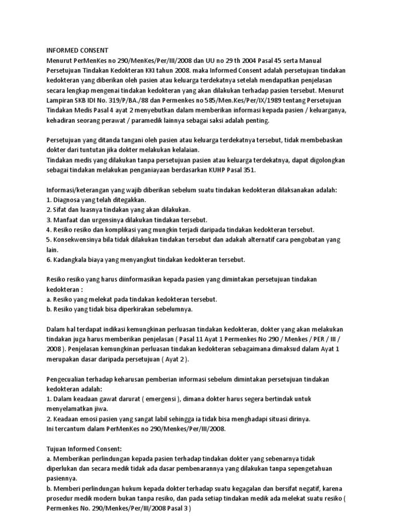 Informed Consent | PDF