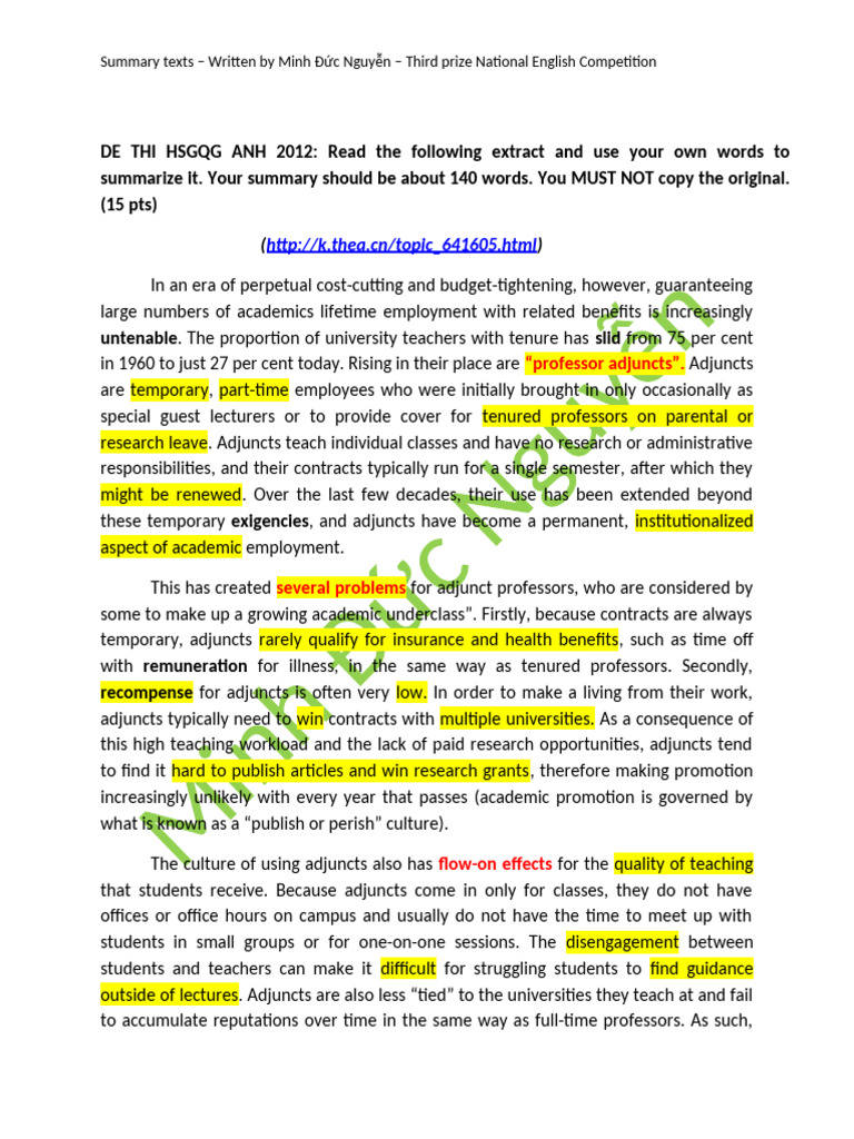 The Impact of Adjunct Professors on Education | PDF | Desert | Snake
