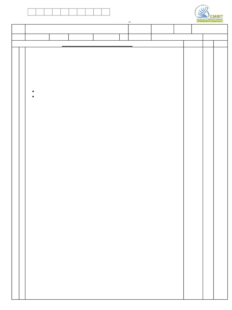 IAT-II Question Paper with Solution of BCS306A Object Oriented ...