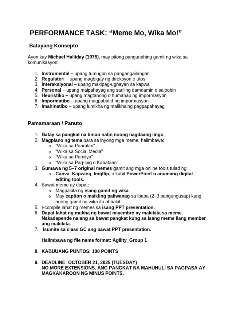 Finals Performance Task | PDF
