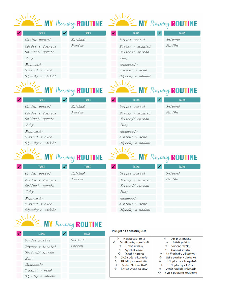 Morning Routine | PDF