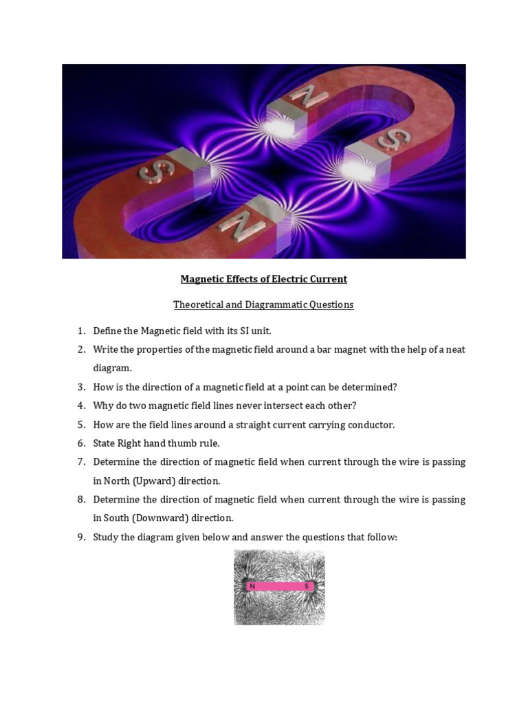Magnetic Effects and Its Effects | PDF | Magnetic Field | Electric Current